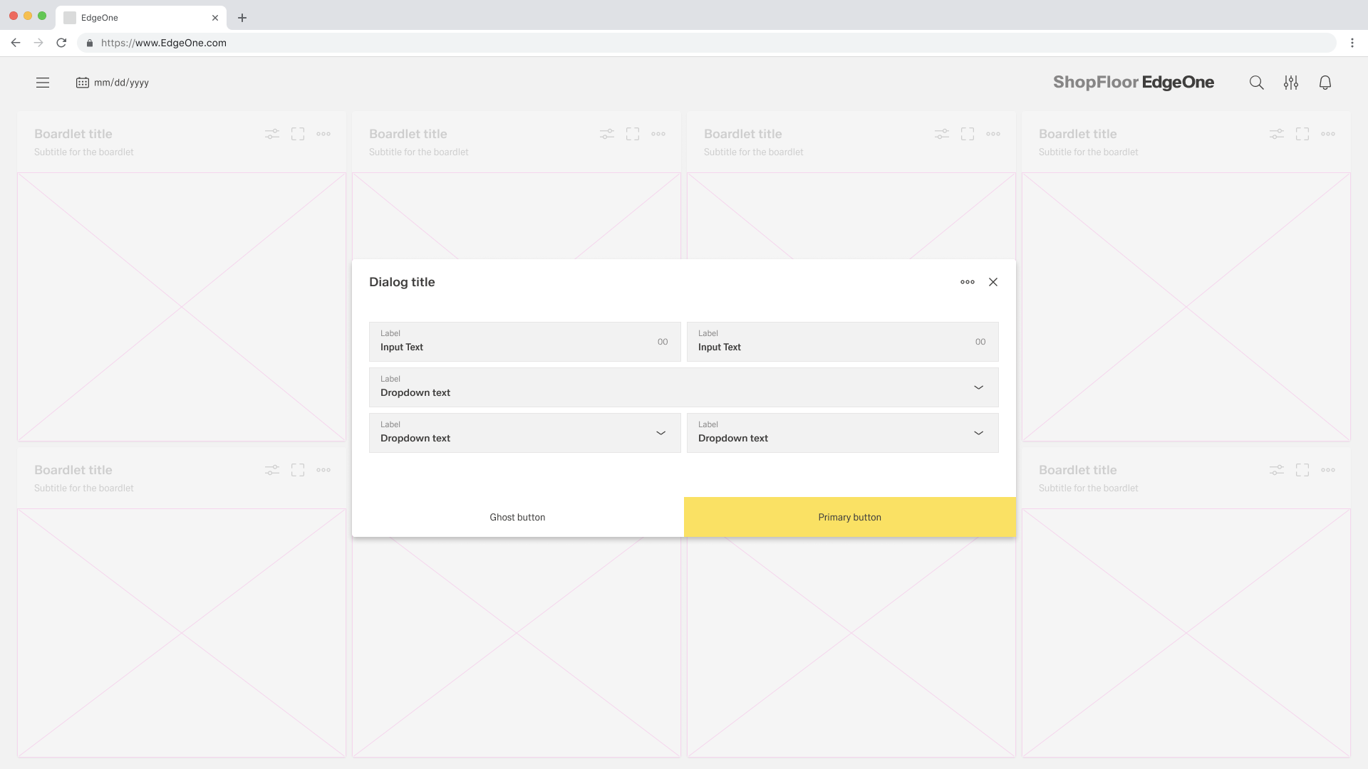 Dialog - Inspire Design Guidelines - Germanedge LIVE Confluence